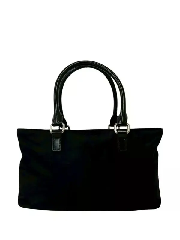 Prada 2010-2026 Tessuto Canapa Logo Satchel