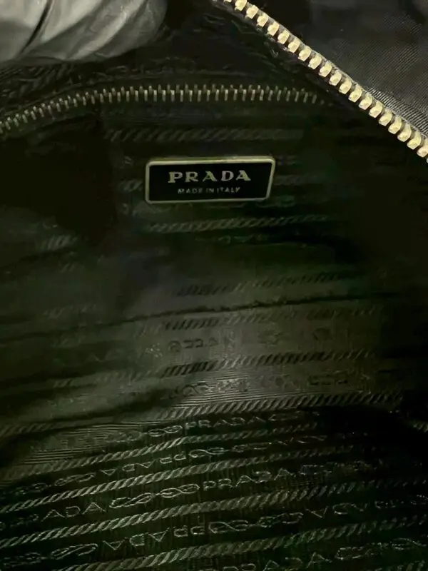 Prada 2010-2026 Tessuto Canapa Logo Satchel