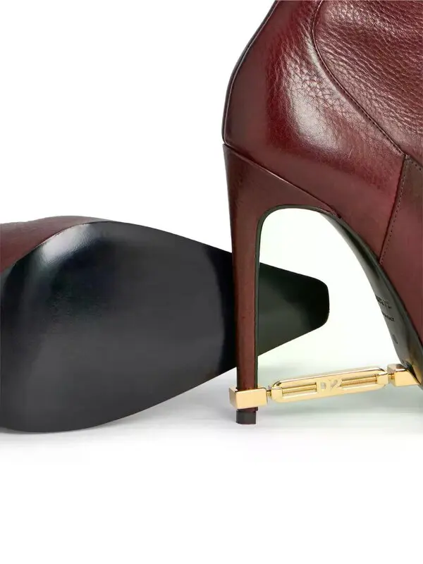 Dsquared2 Metal-bar Heeled Ankle Boots