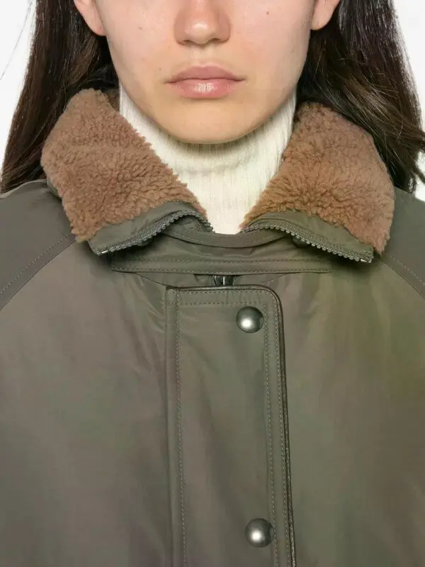 Brunello Cucinelli Shearling-collar Press-stud Jacket