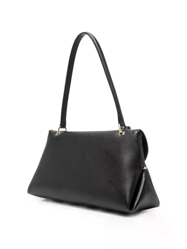 FERRAGAMO Gancini Pebbled Leather Shoulder Bag