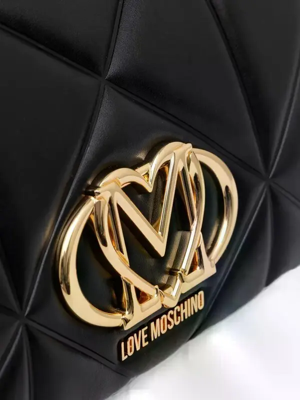Moschino Quilted Logo-plaque Tote Bag
