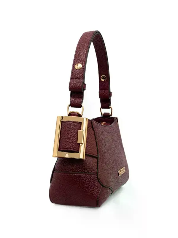 Moschino Logo-plaque Pebbled-effect Shoulder Bag