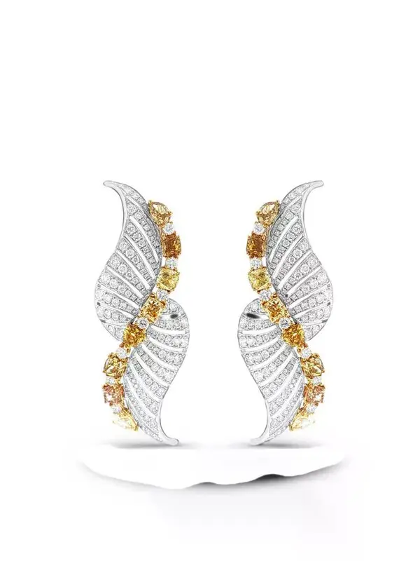 HYT JEWELRY Wing Diamond Earrings - Silver