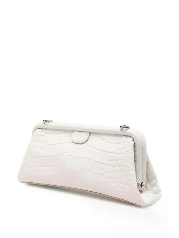VIVIENNE WESTWOOD Orb Croc-effect Clutch Bag
