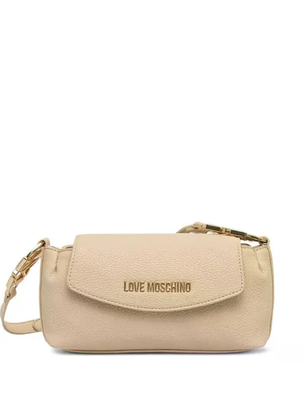 Moschino Logo-plaque Pebbled Cross Body Bag