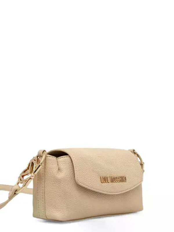 Moschino Logo-plaque Pebbled Cross Body Bag