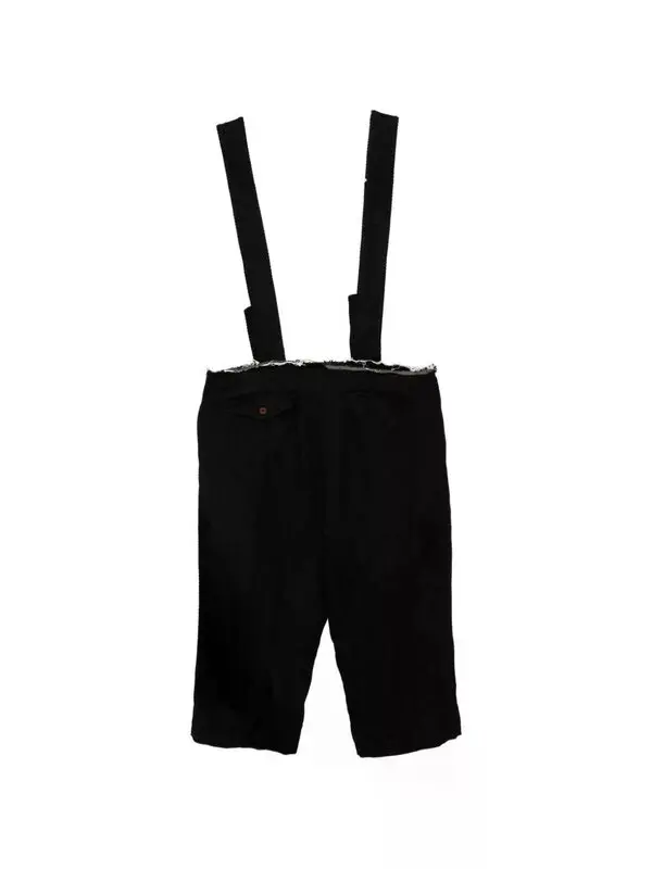 Comme Des Garçons Frayed-edge Suspender Trousers