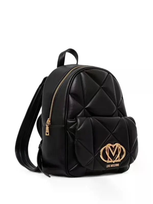 Moschino Quilted Logo-plaque Backpack
