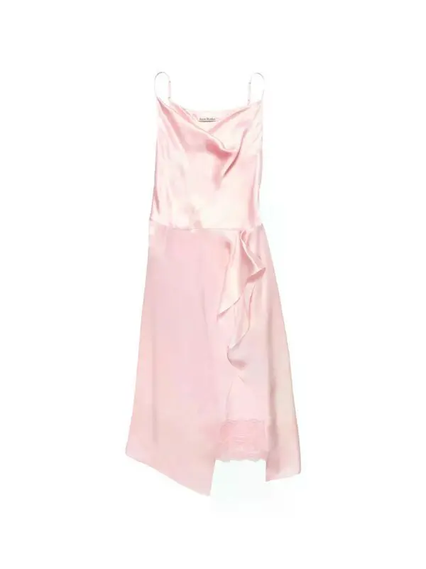 Acne Studios Shiny Satin Slip Dress