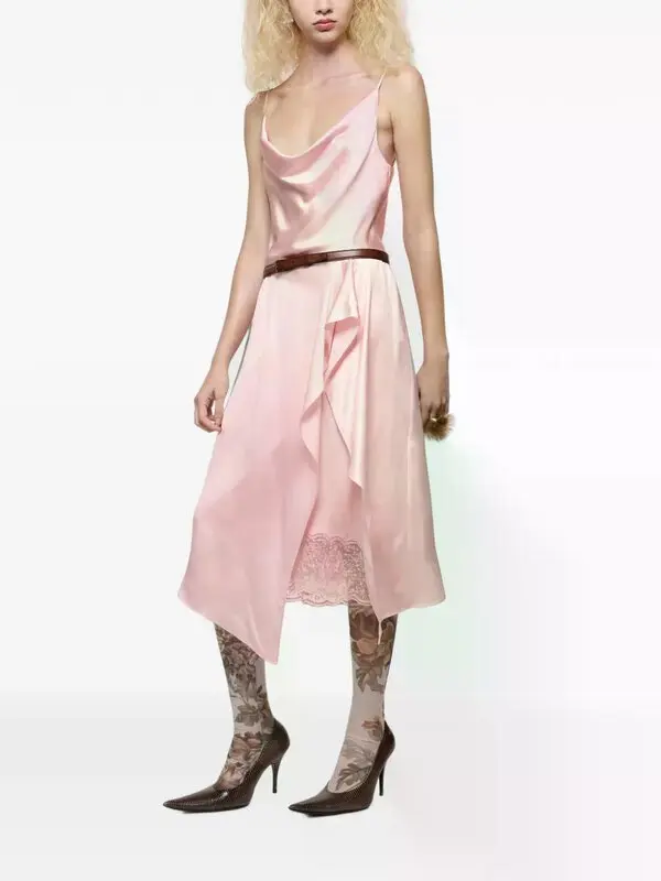 Acne Studios Shiny Satin Slip Dress