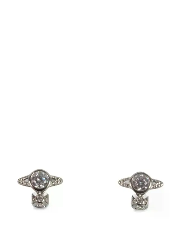 VIVIENNE WESTWOOD Orb Crystal-embellished Earrings - Silver