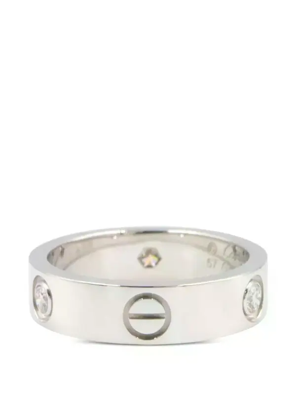 Cartier 18k White Gold Diamond Love Ring