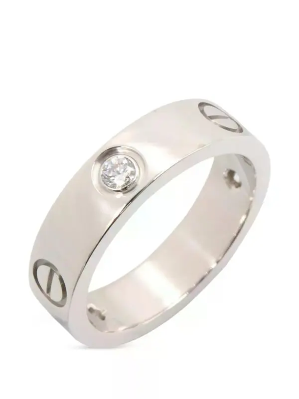 Cartier 18k White Gold Diamond Love Ring