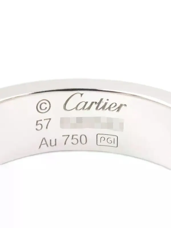 Cartier 18k White Gold Diamond Love Ring