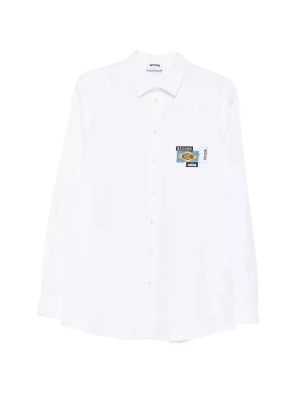 Moschino Logo-patch Button-down Shirt