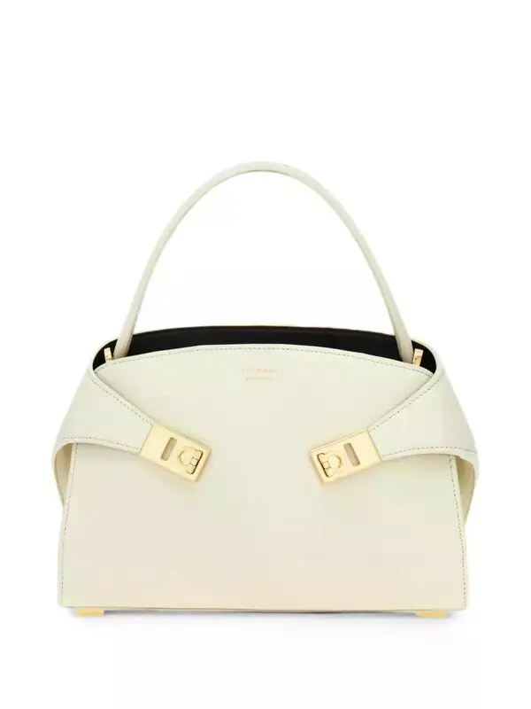 FERRAGAMO Hug Soft Bicolor Handbag Xs - Neutrals