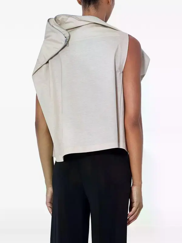 Issey Miyake Asymmetric Zip-detail Top
