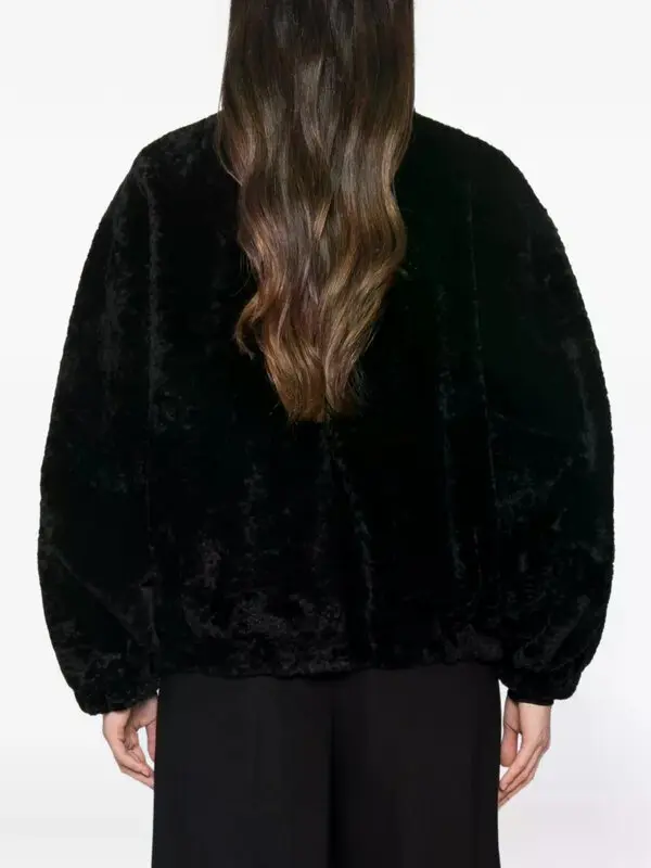 Simonette Ravizza Strappy Buckle-detail Fur Jacket