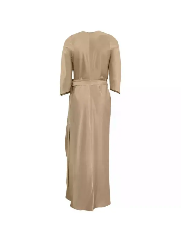 PETER COHEN Sleeve Sign Wrap Dress