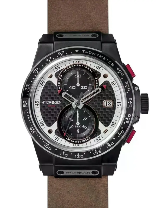 HYDROGEN Otto 44mm Chronograph Tachymeter Watch - Black