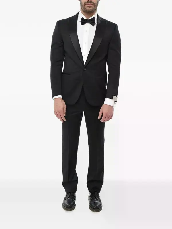 Corneliani Satin Peak-lapel Wool Suit