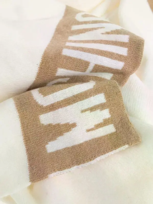Moschino Logo-intarsia Scarf
