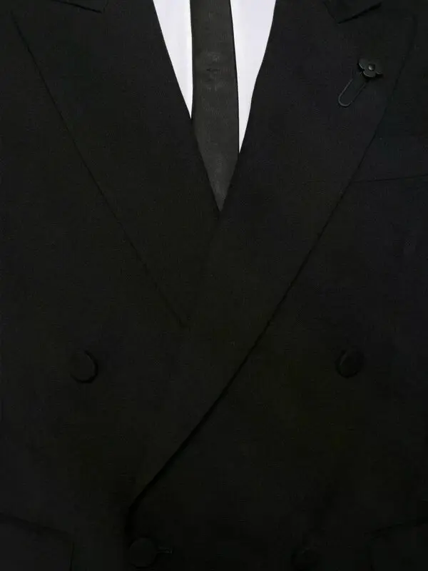 LARDINI Double-breasted Peak-lapel Jacket