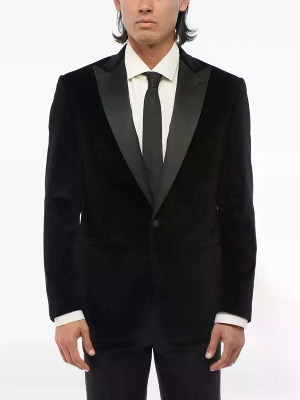 Corneliani Velvet Peak-lapel Blazer