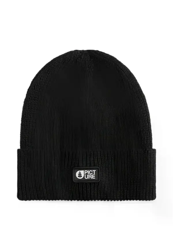 PICTURE ORGANIC CLOTHING Logo-patch Ribbed-knit Beanie Hat