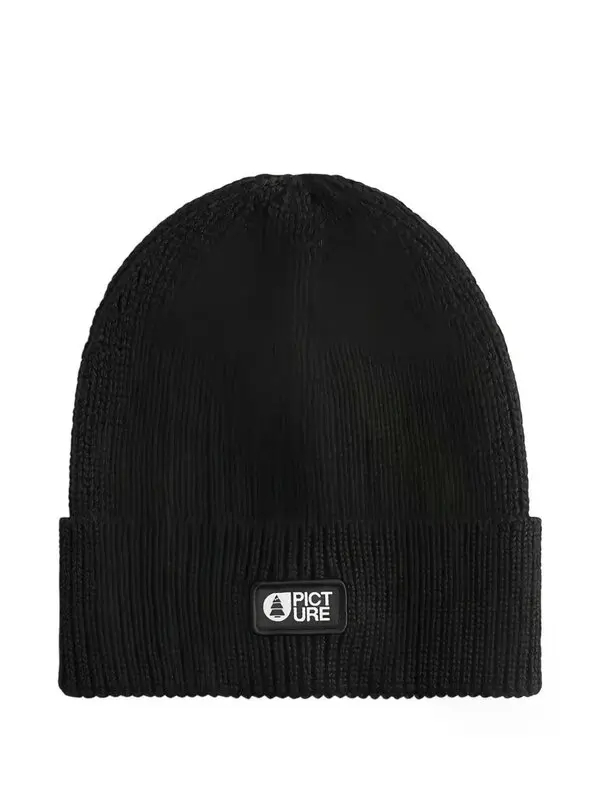 PICTURE ORGANIC CLOTHING Ribbed Knit Beanie Hat - Black