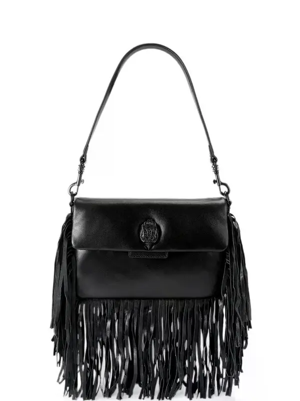 Kurt Geiger Oxford Fringe Drench Shoulder Bag - Black