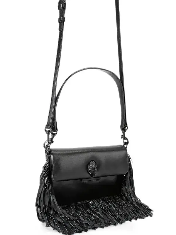 Kurt Geiger Oxford Fringe Drench Shoulder Bag - Black