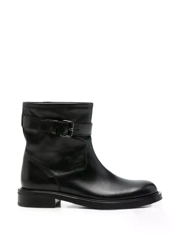 Church's Buckled Leather Ankle Boots - Black