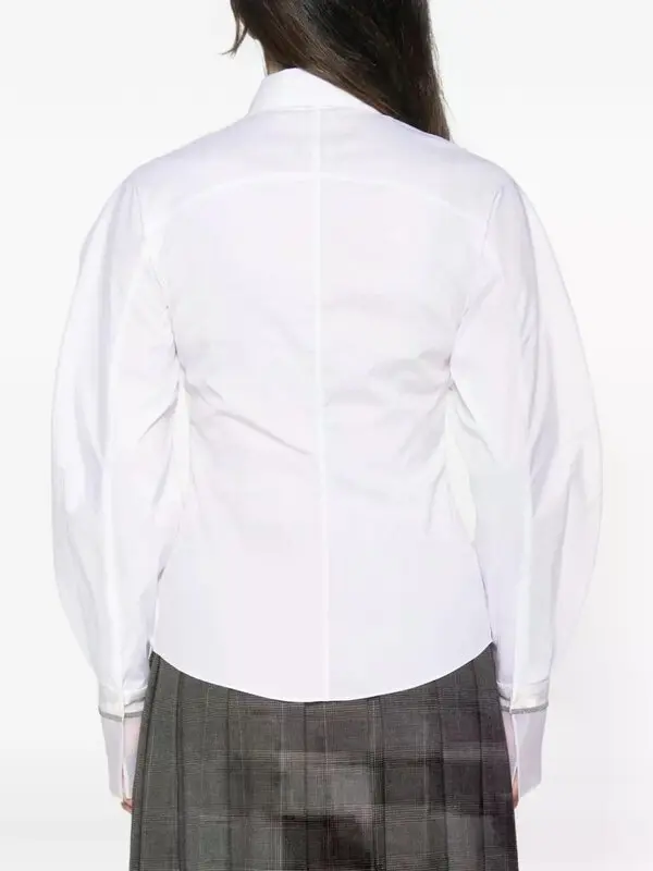 Brunello Cucinelli Puff-sleeve Button-down Shirt