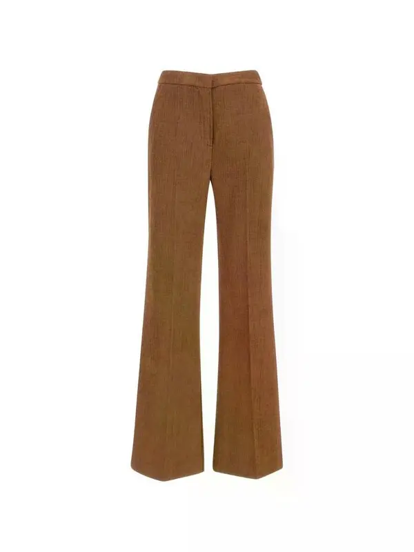 KAOS Chenille-effect Wide-leg Trousers