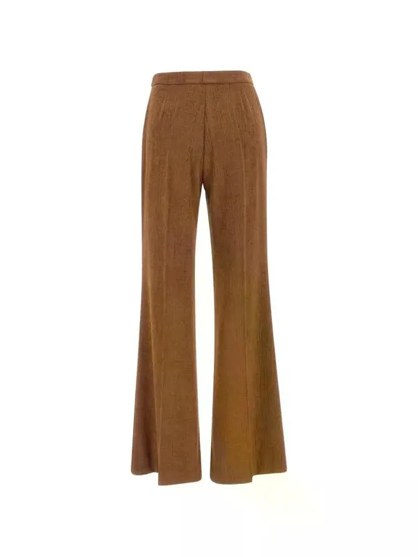 KAOS Chenille-effect Wide-leg Trousers