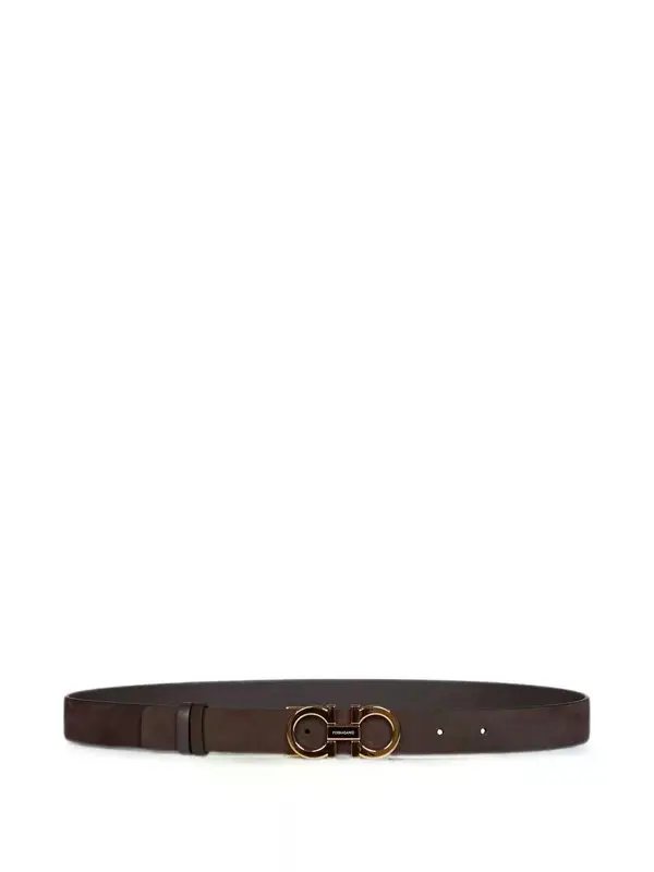 FERRAGAMO Reversible And Adjustable Gancini Belt