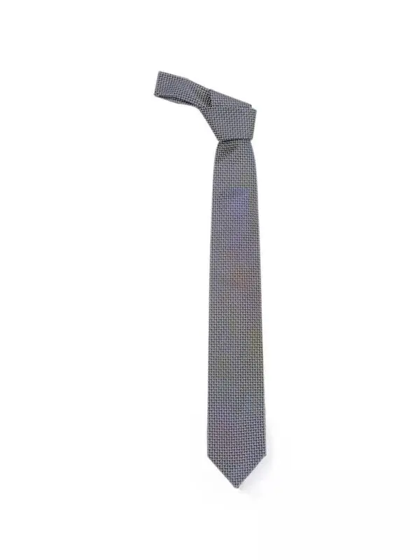 LARDINI Paisley-print Silk Tie