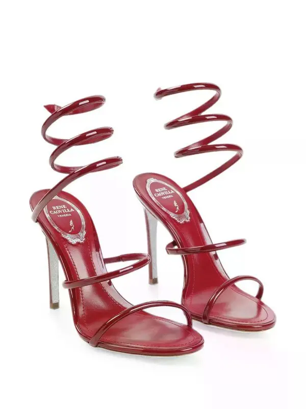 Rene Caovilla Cleo Patent-leather Sandals