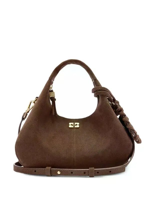 GANNI Suede Mini Tote Bag