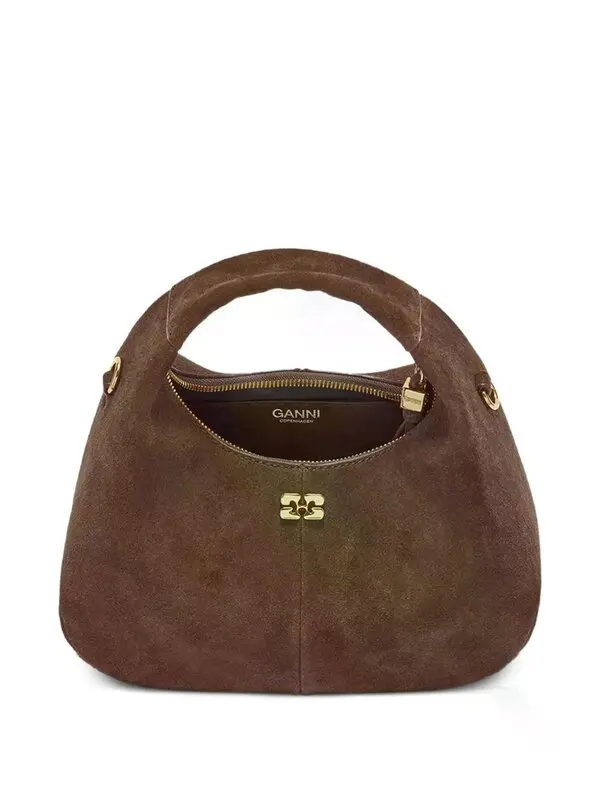 GANNI Suede Mini Tote Bag
