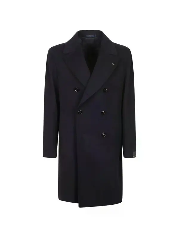 Tagliatore Wool Double-breasted Coat - Blue