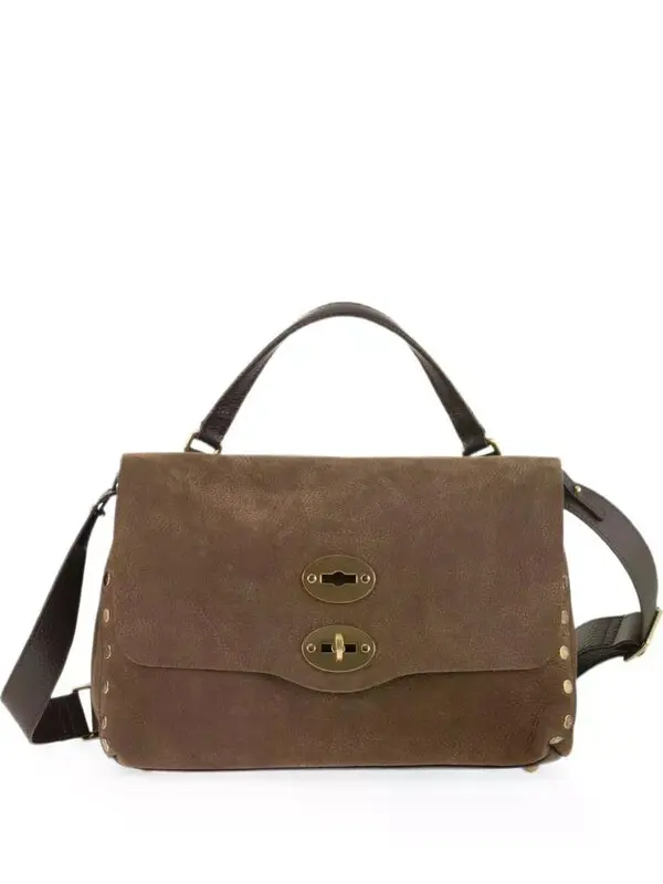ZANELLATO Postina Jones S Grained Leather Tote Bag - Brown