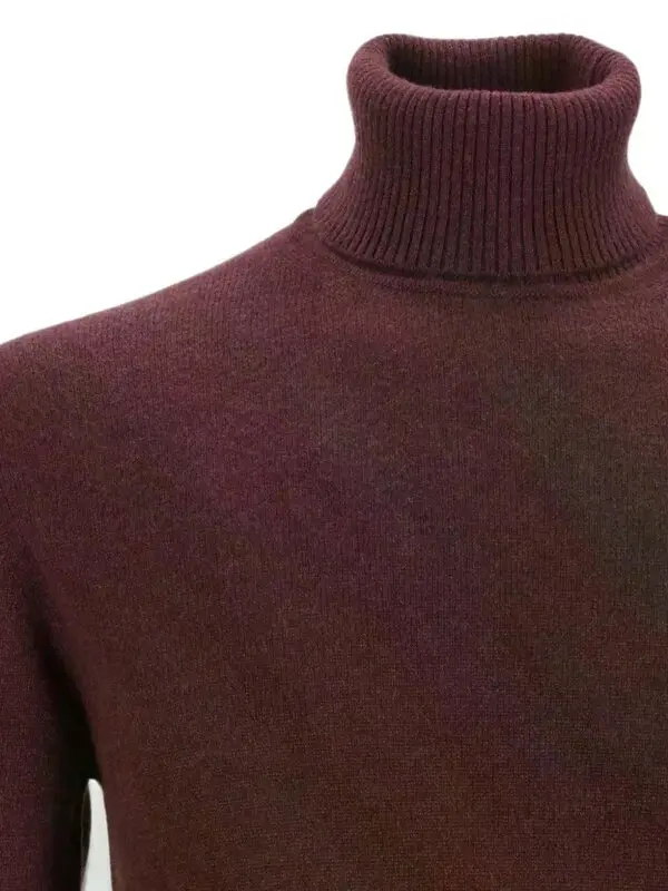 Emporio Armani Pure Cashmere Rollneck Jumper - Brown
