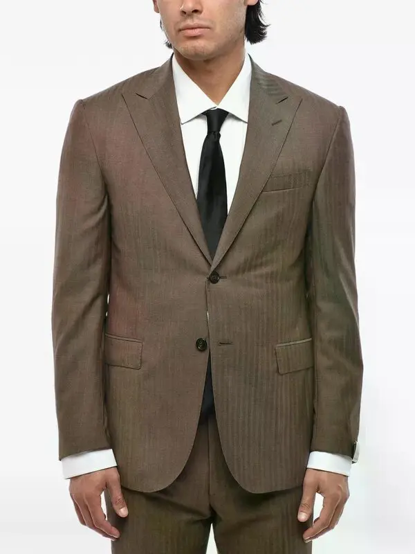 Corneliani Academy Herringbone-pattern Suit