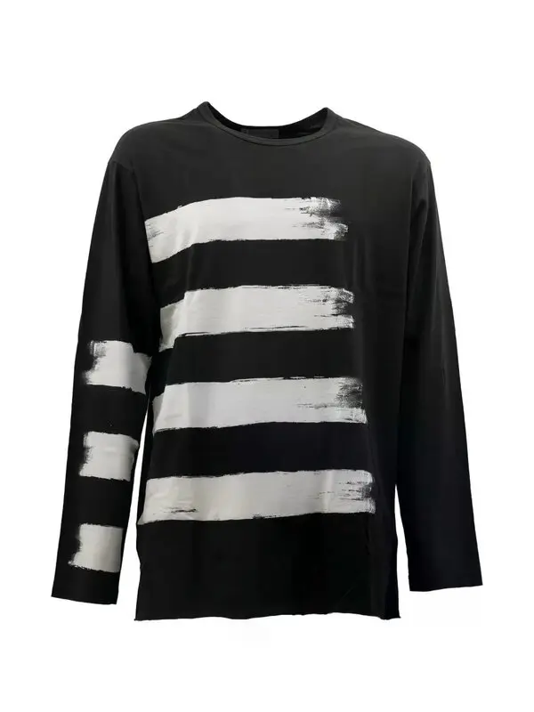 Yohji Yamamoto Stripe-print Long-sleeve T-shirt