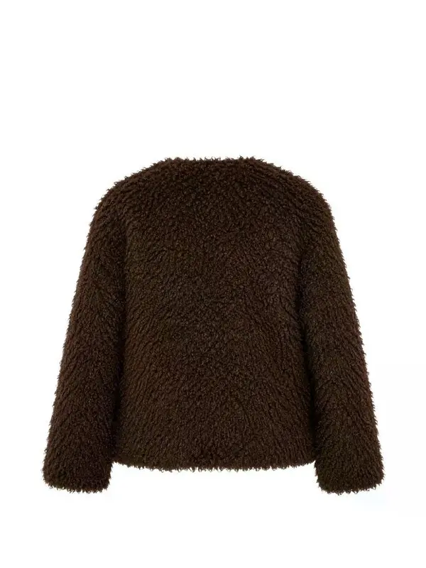 TWINSET Bouclé-knit V-neck Jacket