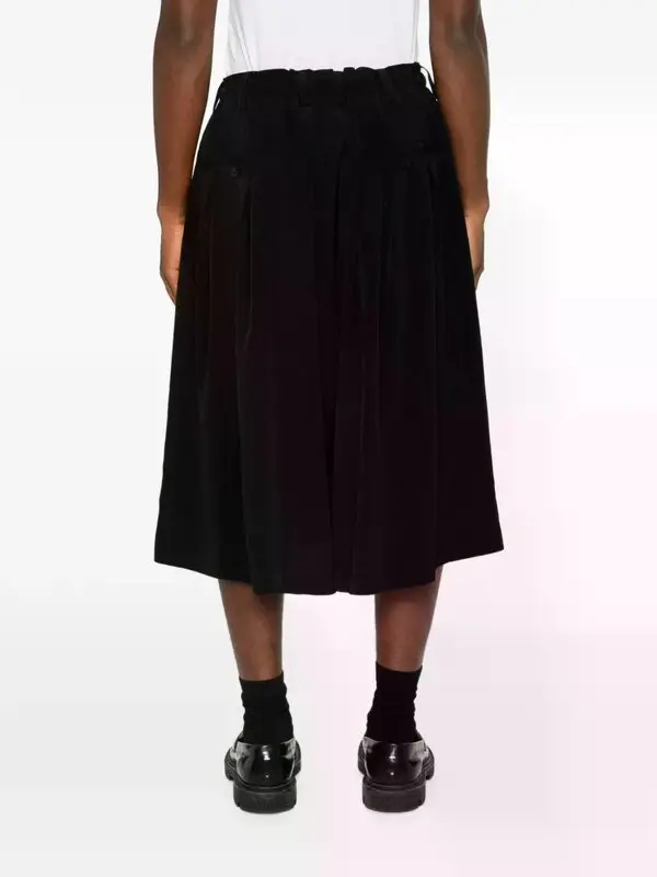 Yohji Yamamoto Pleated Wide-leg Shorts