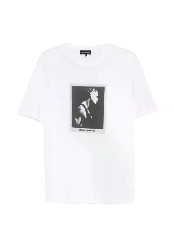 Emporio Armani Graphic-print T-shirt - White